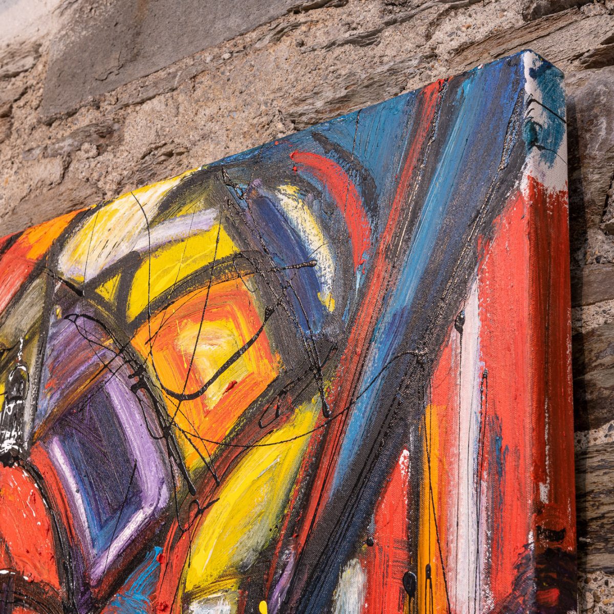 Original Abstract London Painting - St Paul's Abstract by Paul Kenton