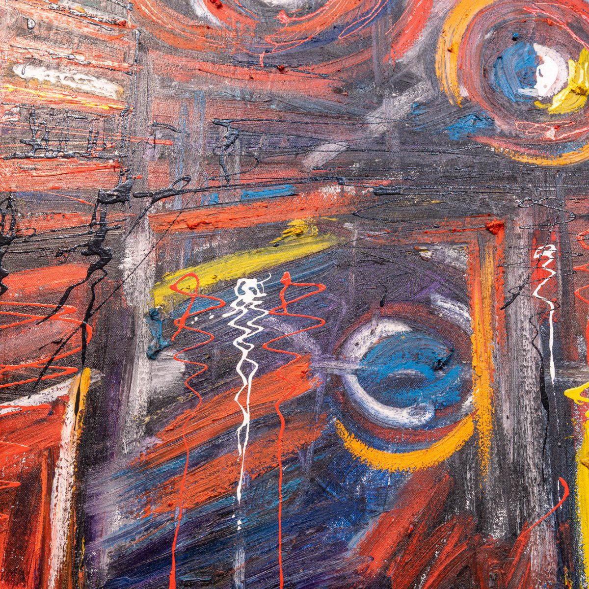 Original Abstract London Painting - St Paul's Abstract by Paul Kenton