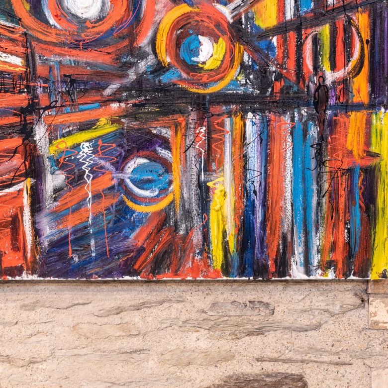 Original Abstract London Painting - St Paul's Abstract by Paul Kenton