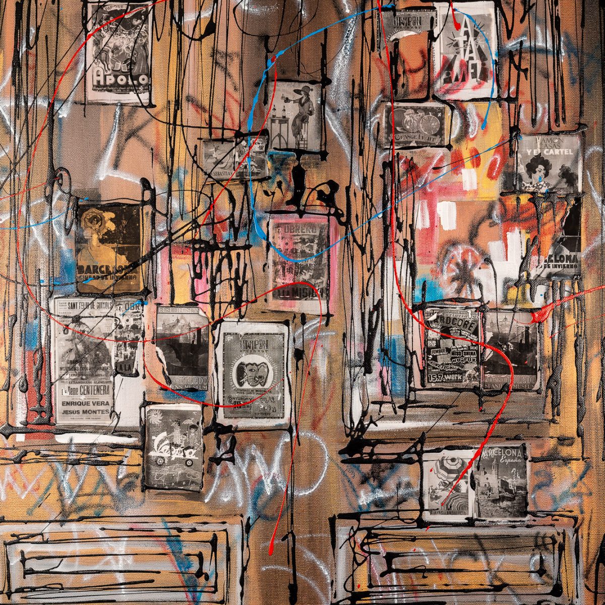 Original Barcelona Vespa Painting - Barcelona Life by Paul Kenton