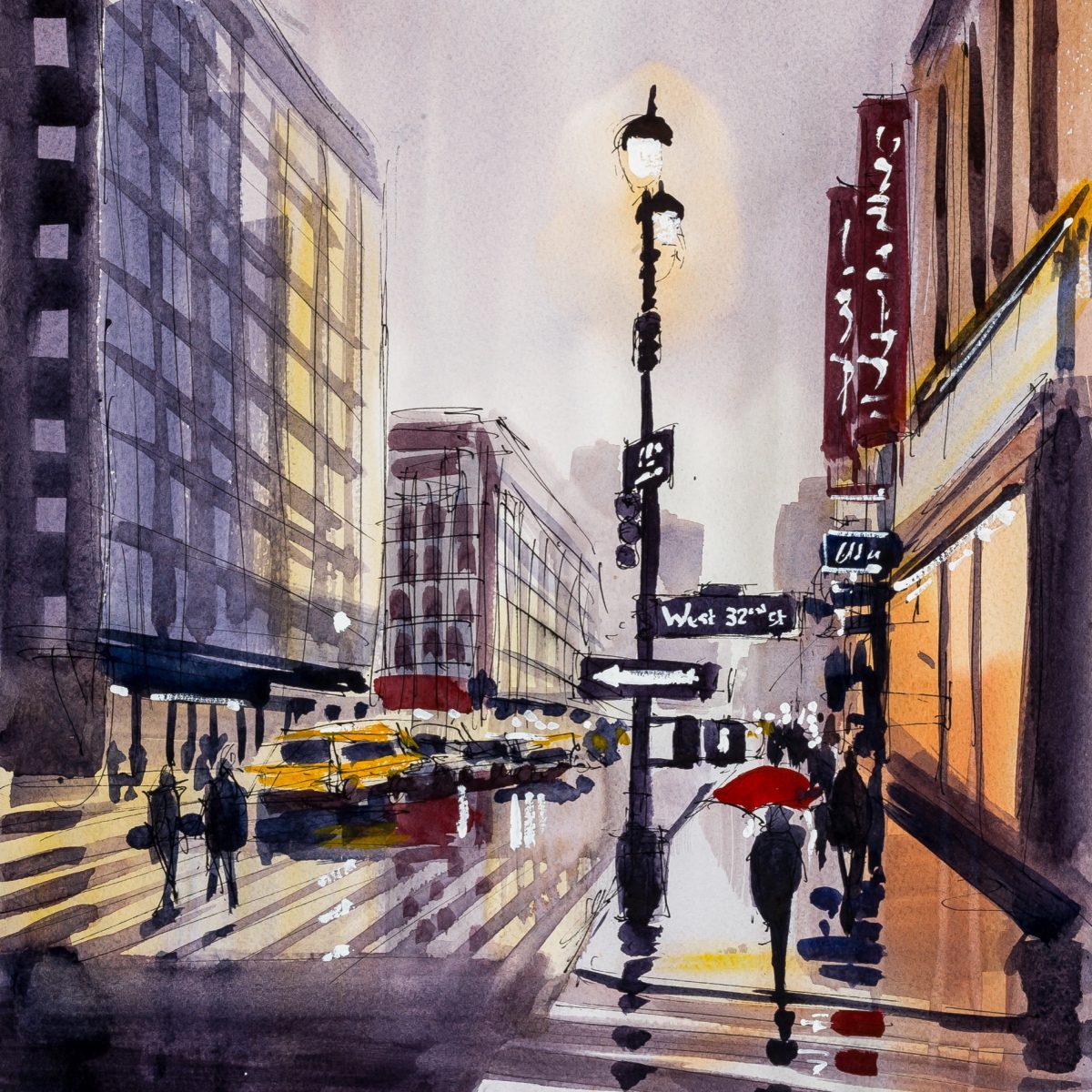 New York Rainy Days - Print Collection Set - Paul Kenton