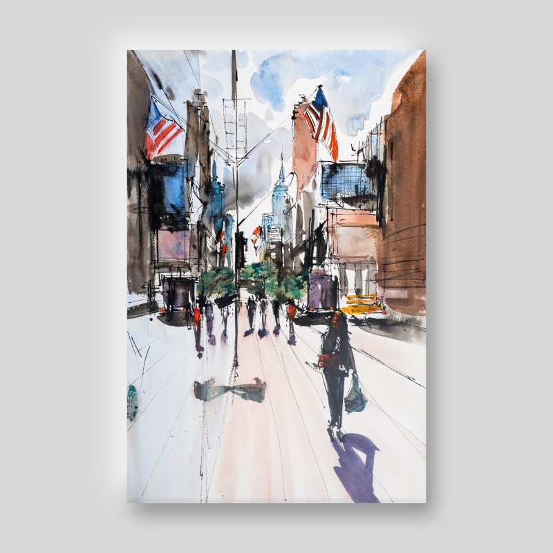 New York Watercolour & Ink - Print Collection Set - Paul Kenton