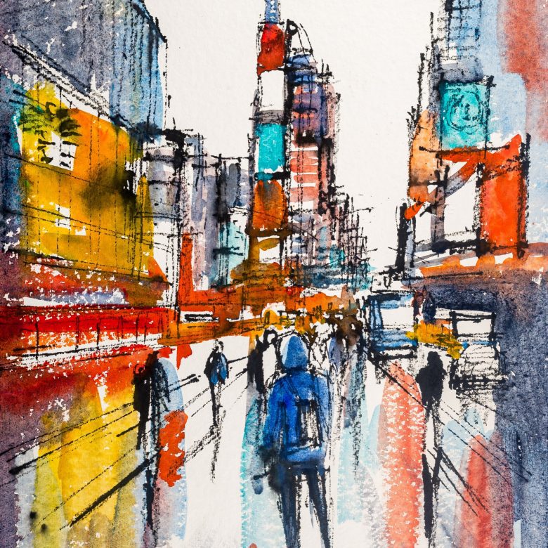 New York Watercolour & Ink - Print Collection Set - Paul Kenton