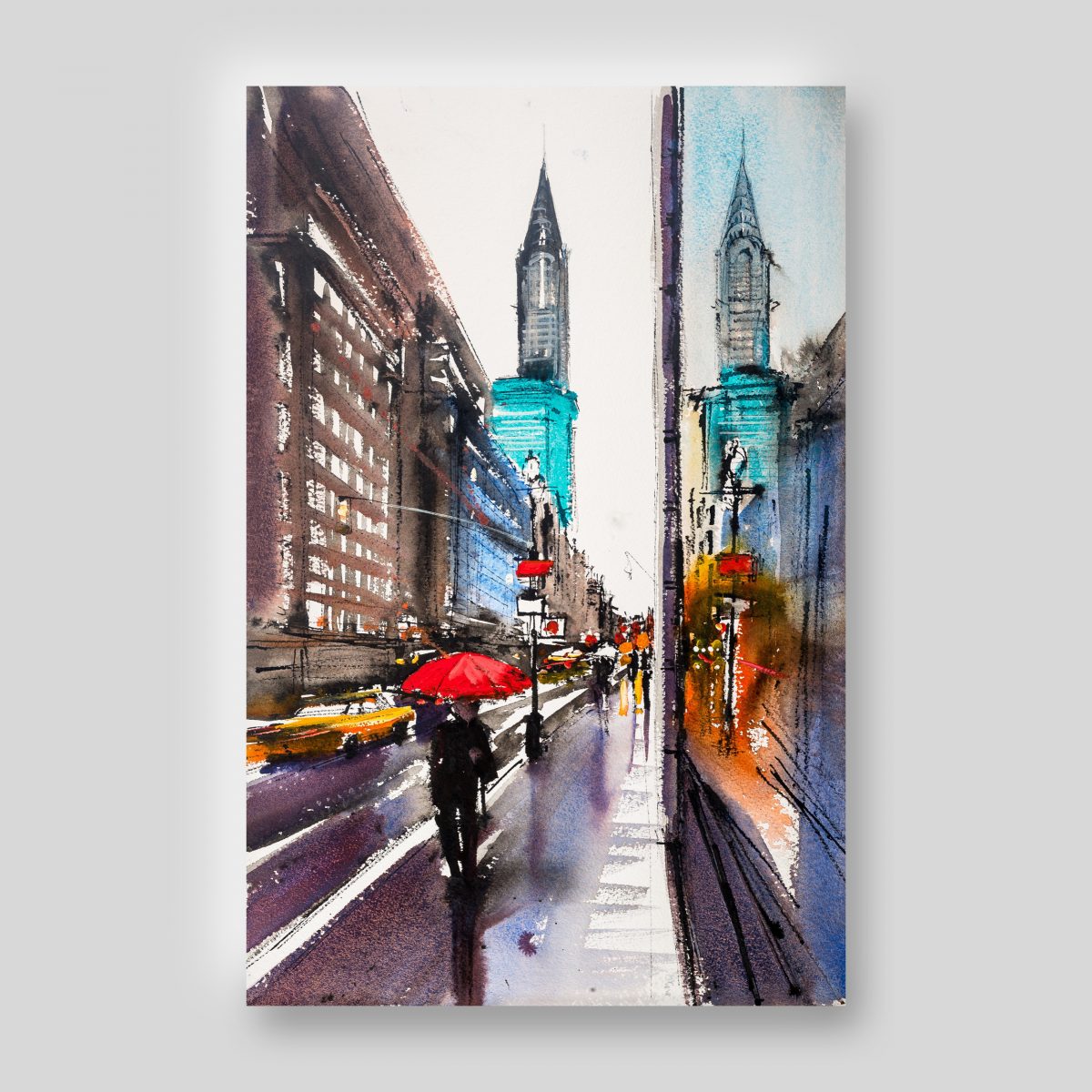 New York Watercolour & Ink - Print Collection Set - Paul Kenton