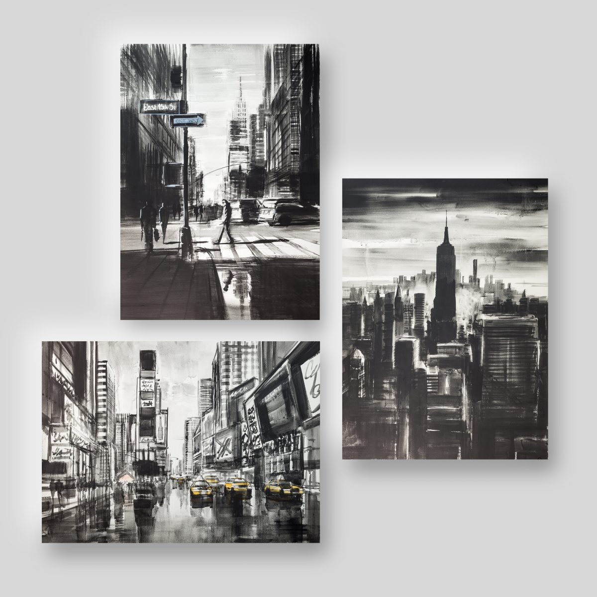 New York Night Skyline - Print Collection Set - Paul Kenton