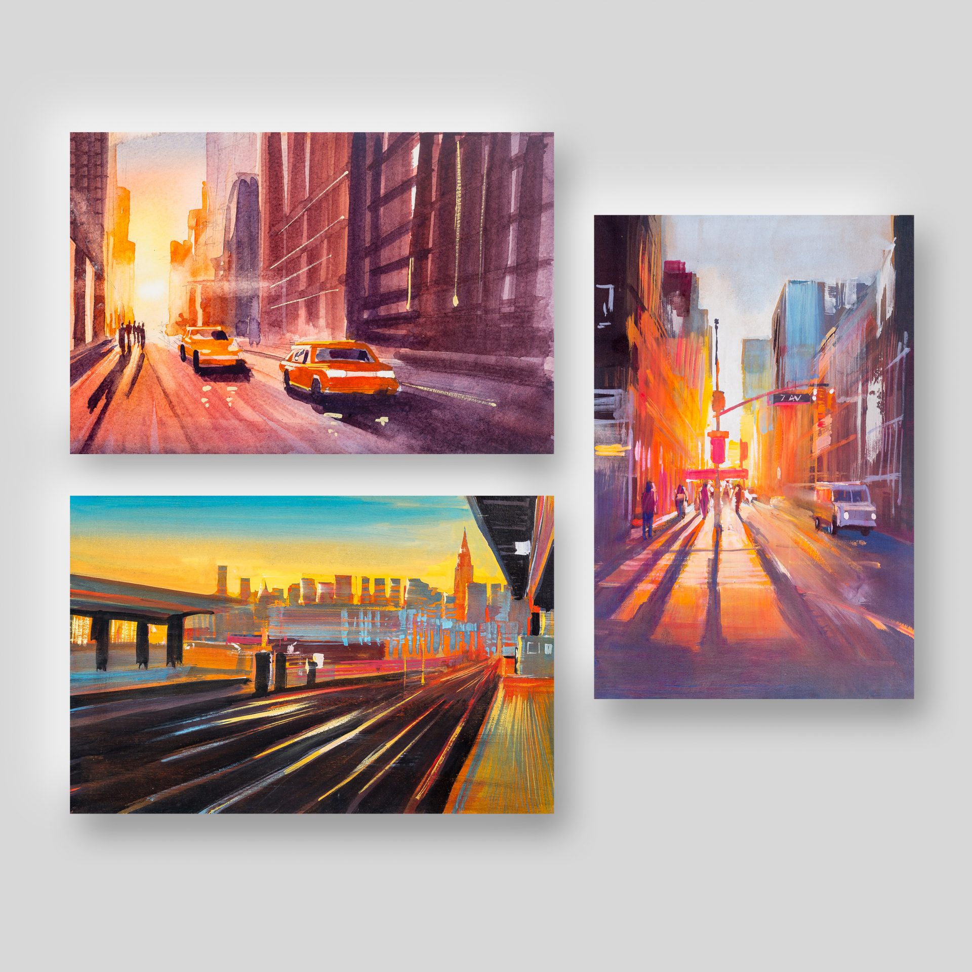 New York Sunsets - Print Collection Set - Paul Kenton