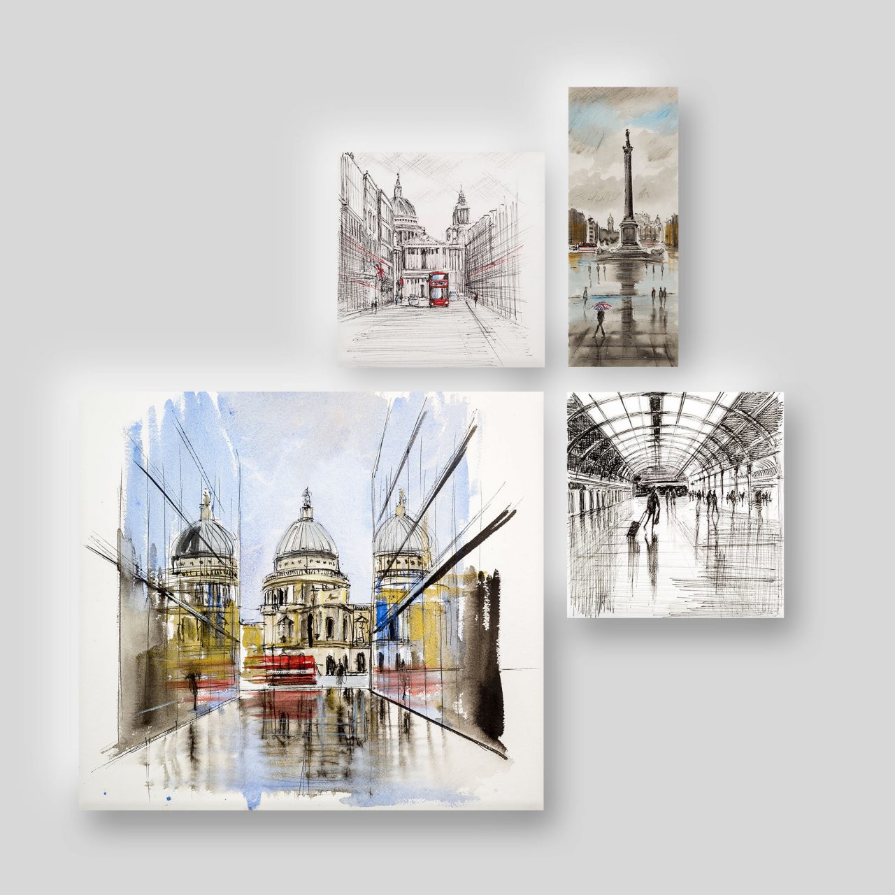 London Pen & Ink - Print Collection Set - Paul Kenton