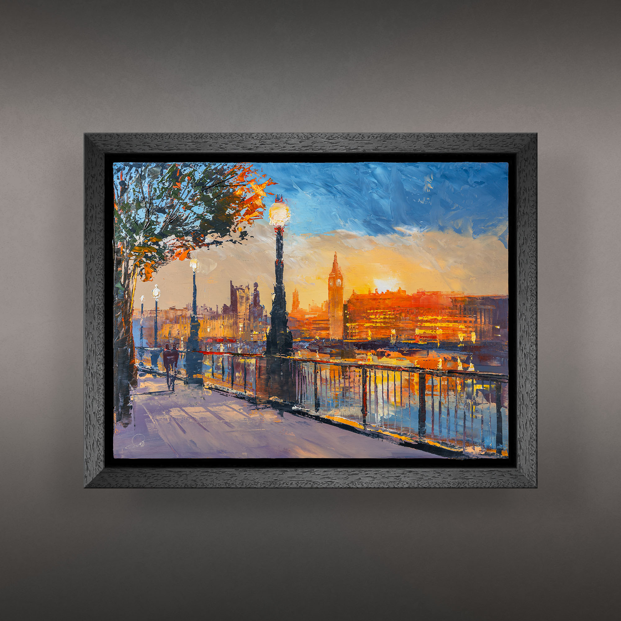 Thameside Impressions Original London Painting by Paul Kenton