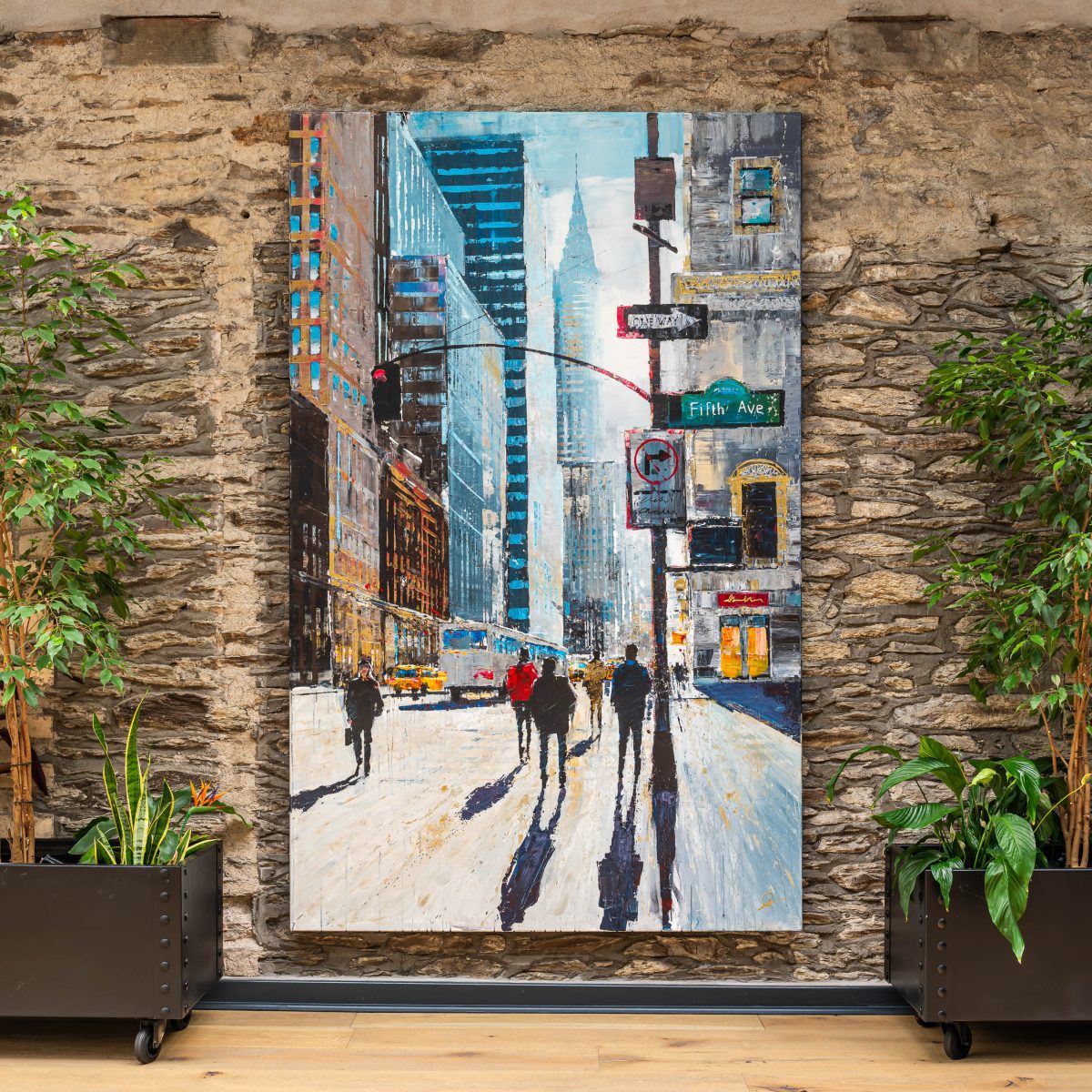 New York Shadows - Original New York Cityscape Painting