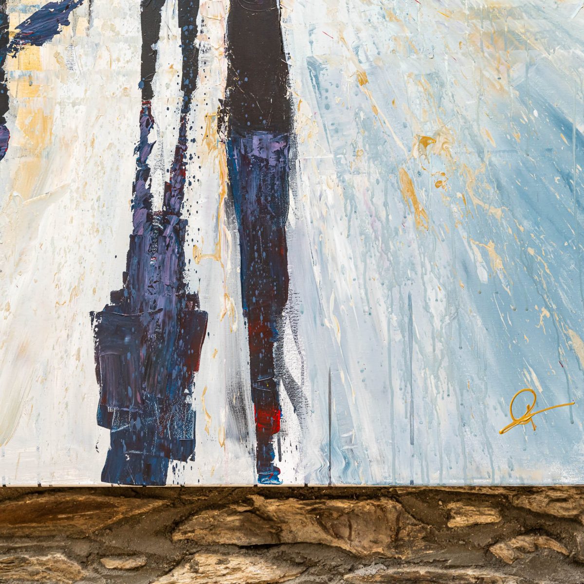 New York Shadows - Original New York Cityscape Painting