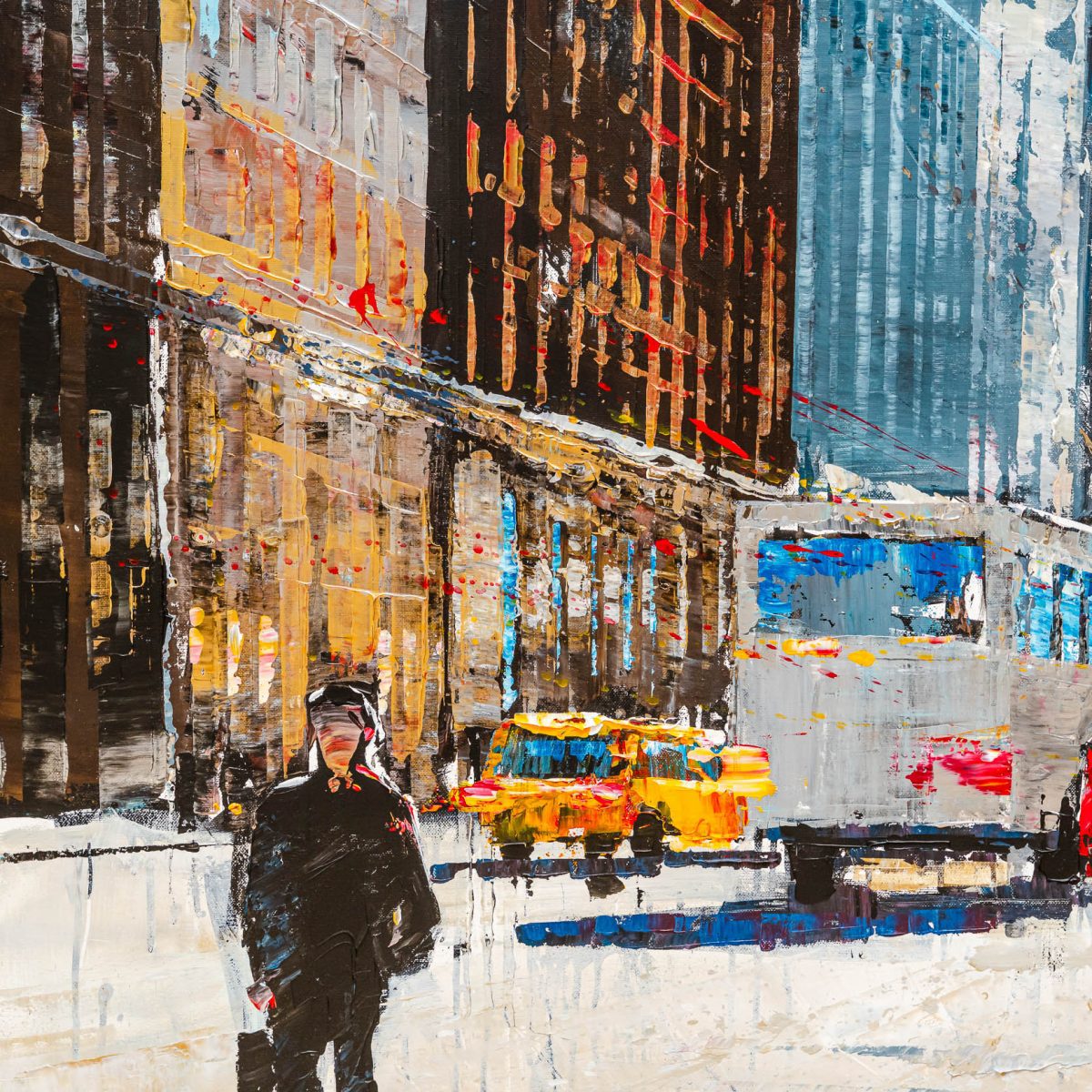 New York Shadows - Original New York Cityscape Painting