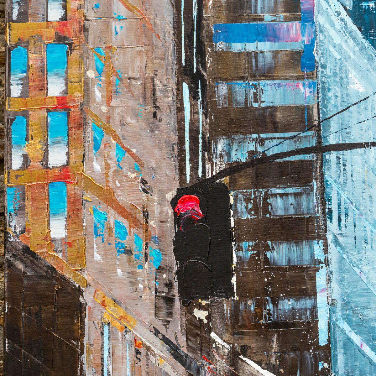 New York Shadows - Original New York Cityscape Painting