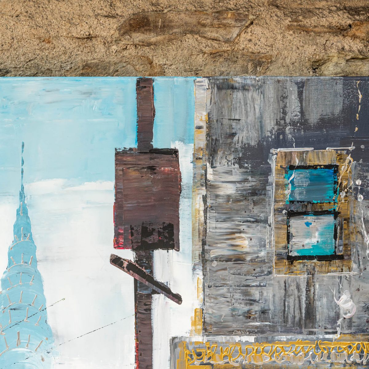 New York Shadows - Original New York Cityscape Painting