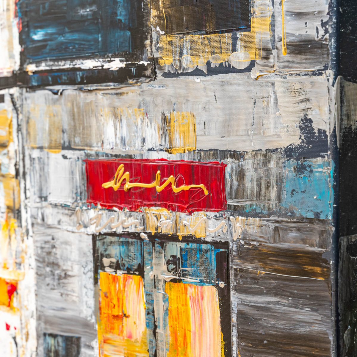 New York Shadows - Original New York Cityscape Painting