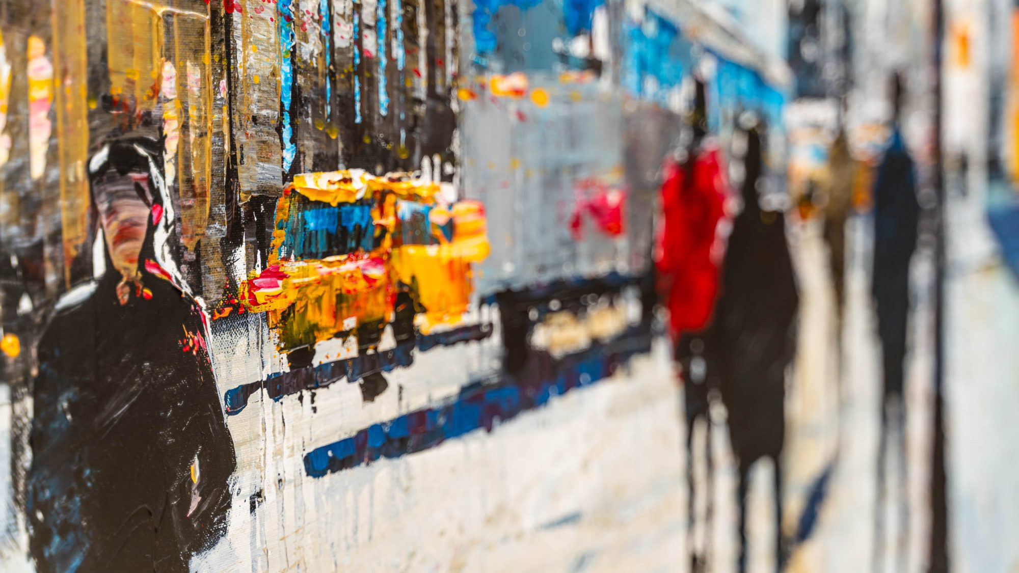 New York Shadows - Original New York Cityscape Painting