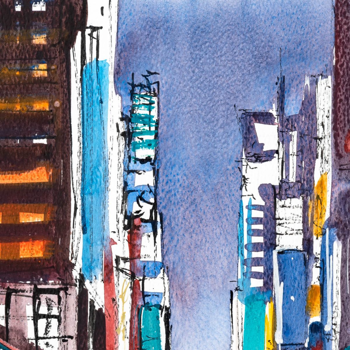 New York Colours - Original New York Cityscape Painting
