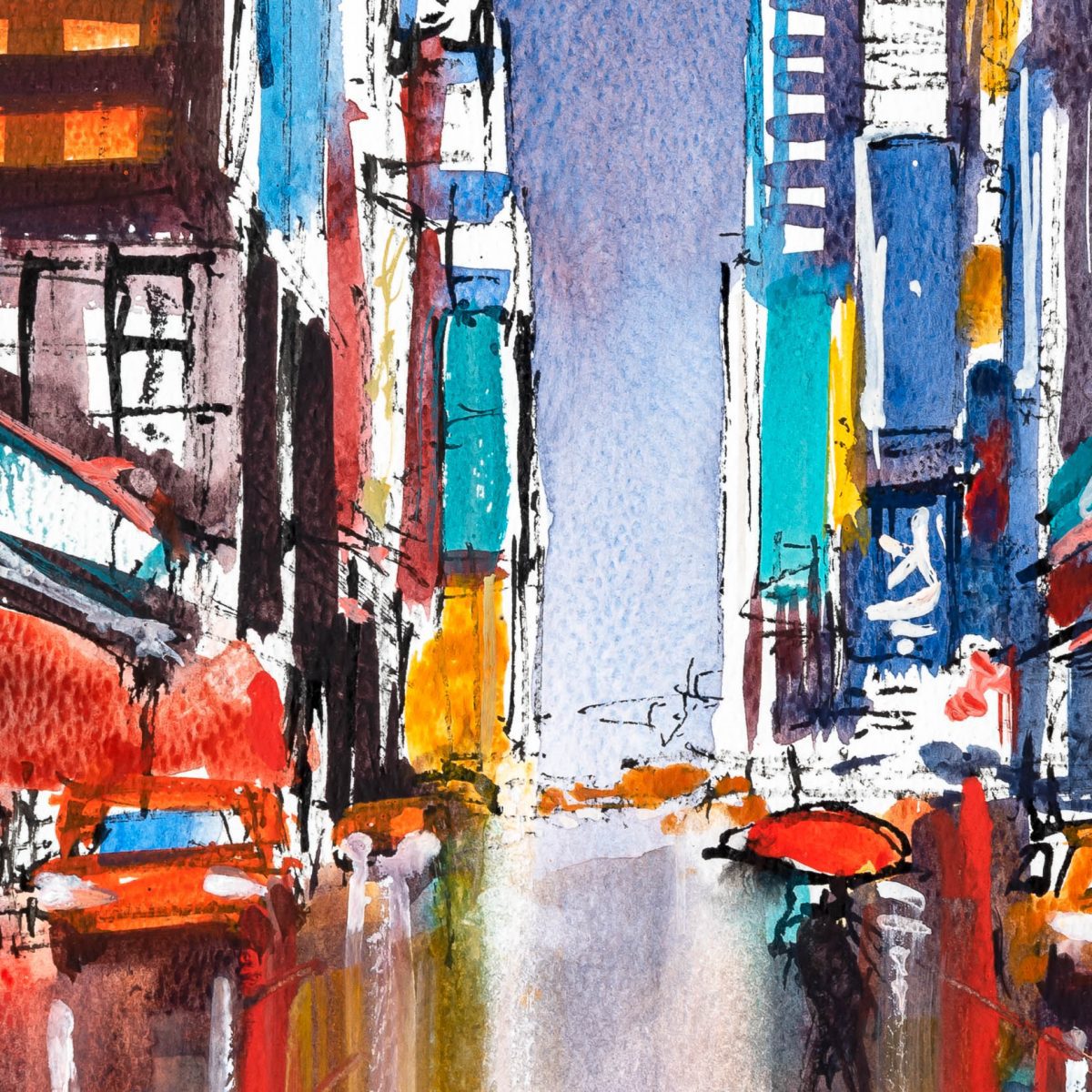 New York Colours - Original New York Cityscape Painting
