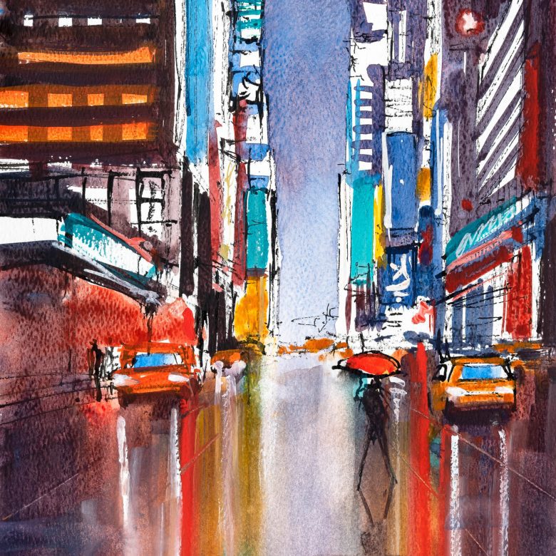 New York Colours - Original New York Cityscape Painting