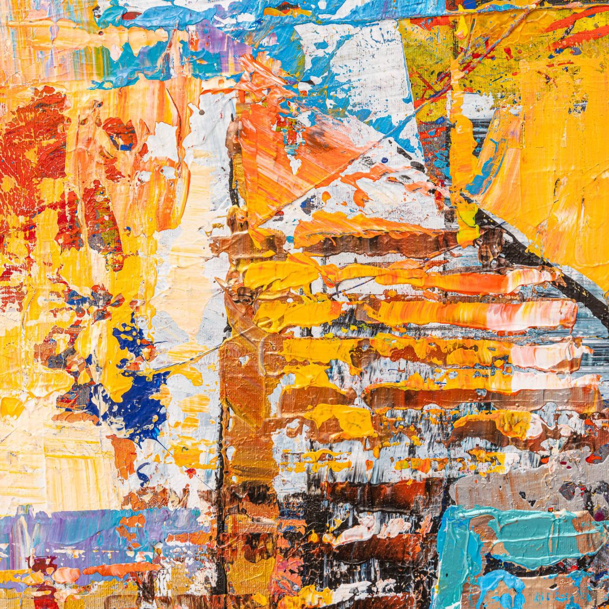 Footnotes Of The Big Apple - Original New York Cityscape Painting