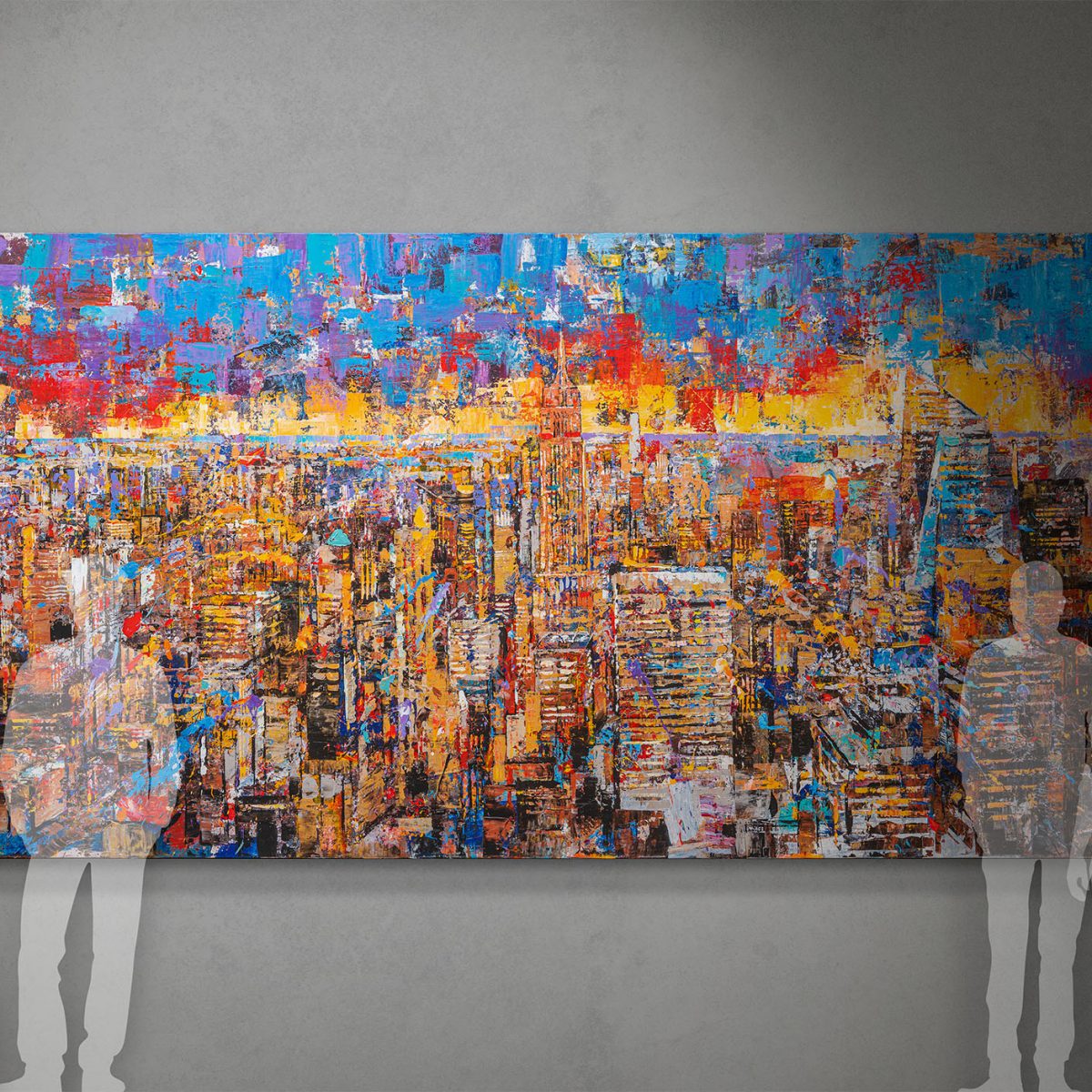 Footnotes Of The Big Apple - Original New York Cityscape Painting