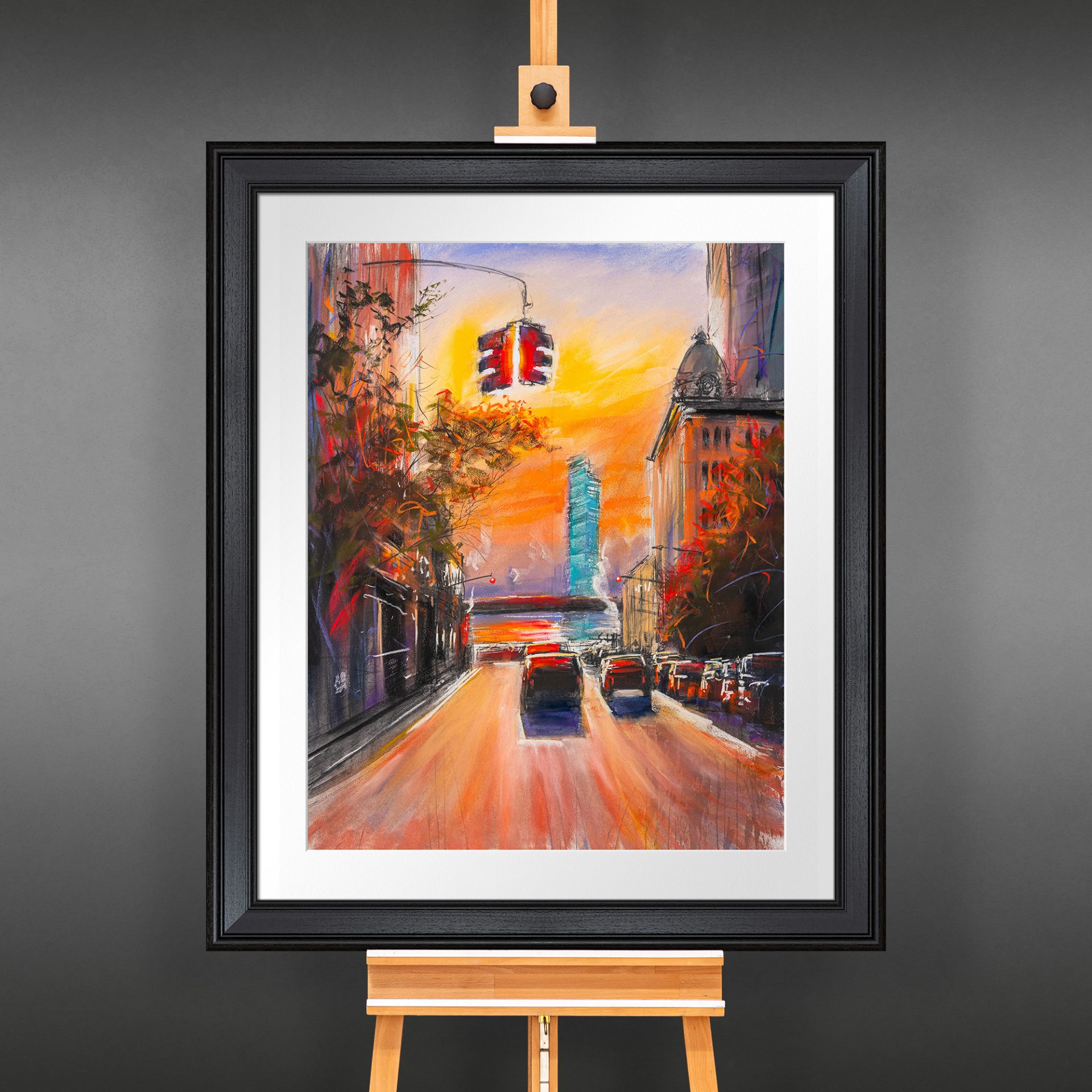 Sunrise City Light - Original New York Cityscape Painting