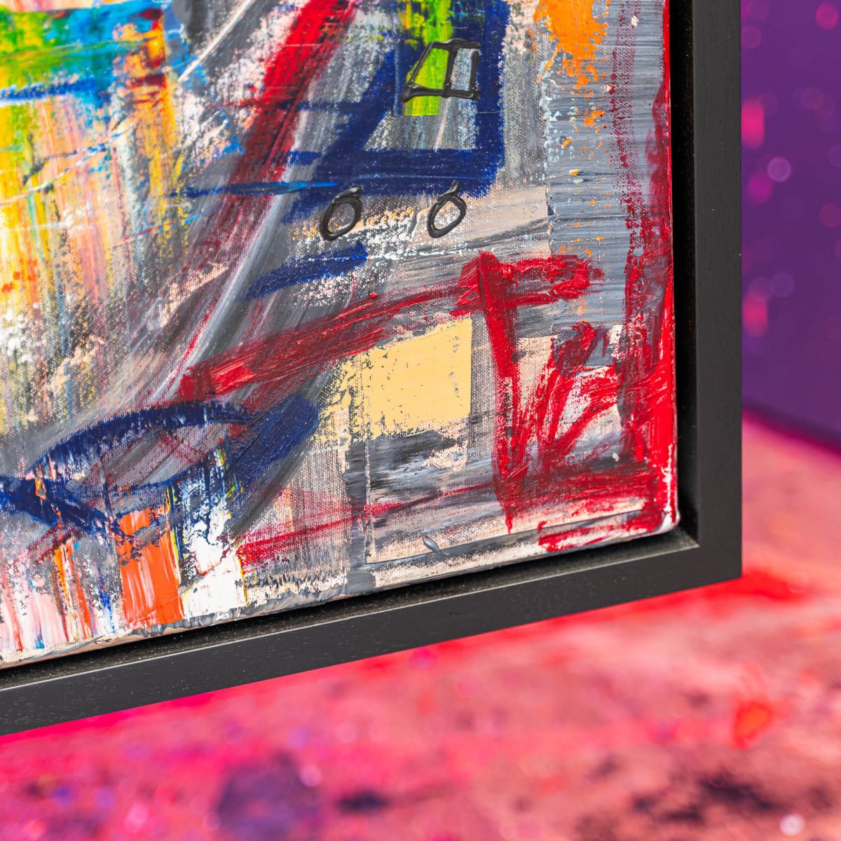Laid Back - Original Abstract Cityscape Painting