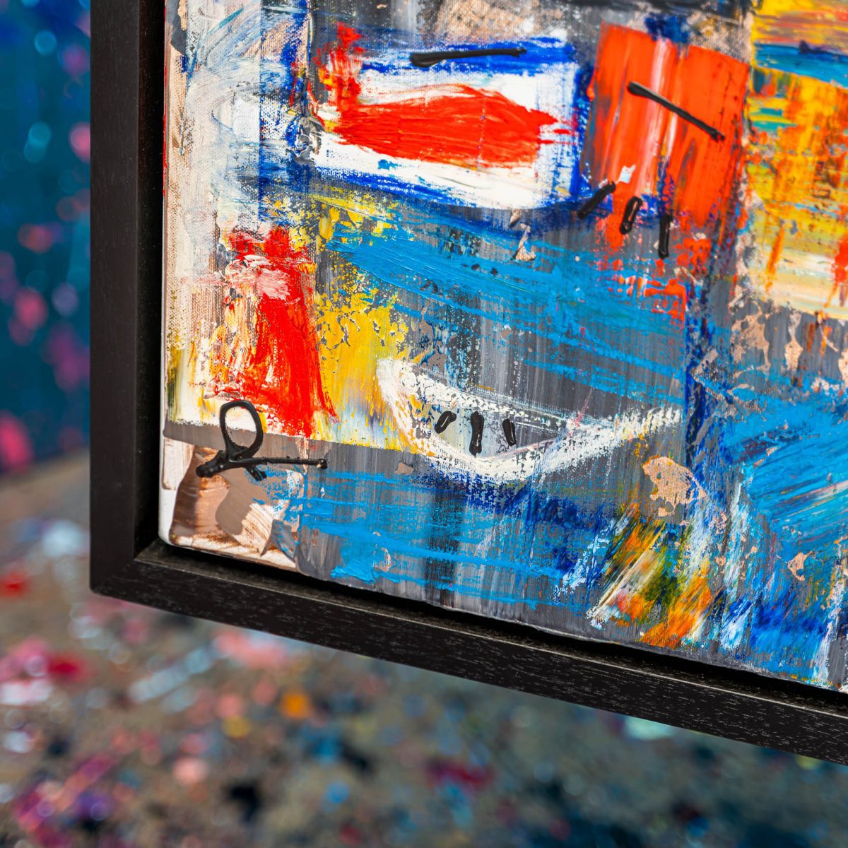 Laid Back - Original Abstract Cityscape Painting