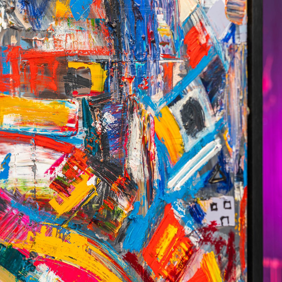Laid Back - Original Abstract Cityscape Painting