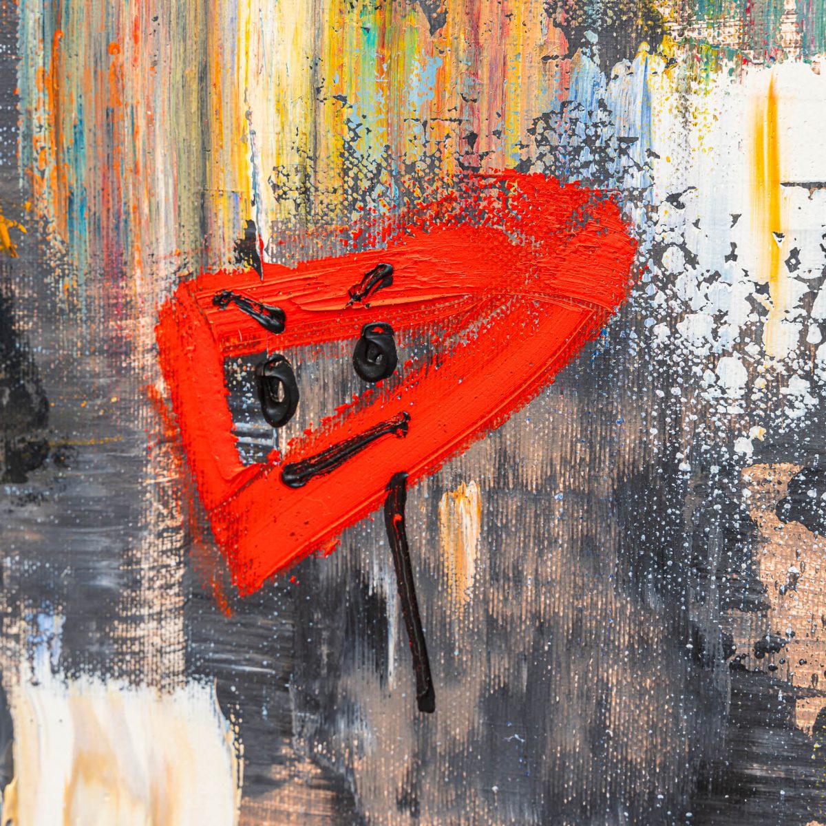 Laid Back - Original Abstract Cityscape Painting