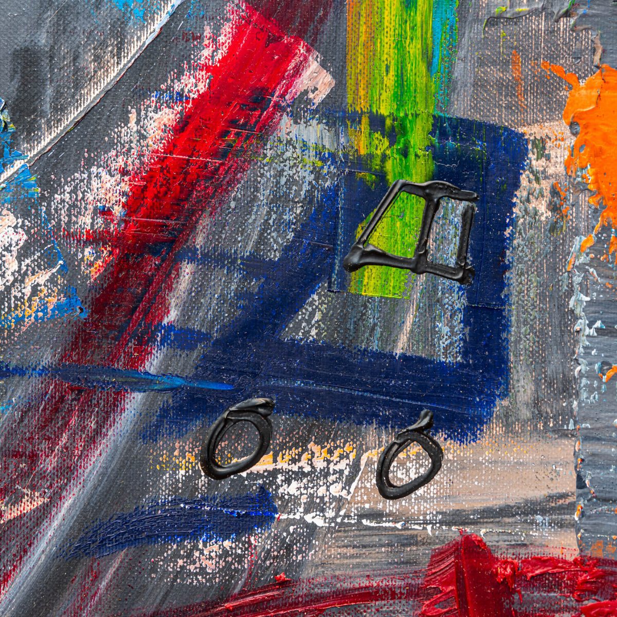 Laid Back - Original Abstract Cityscape Painting