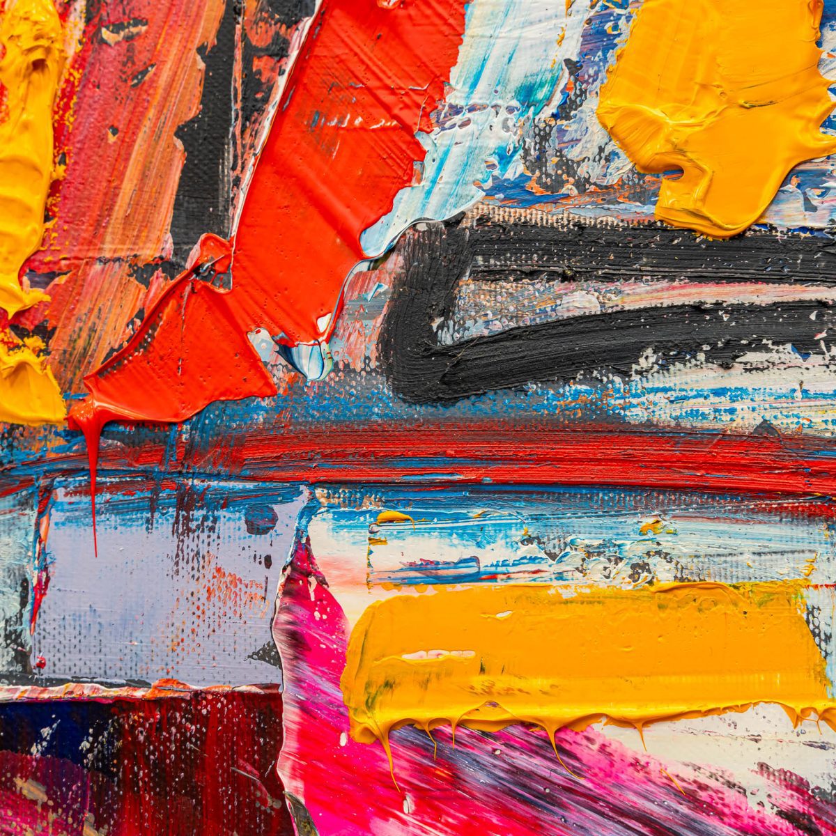 Laid Back - Original Abstract Cityscape Painting