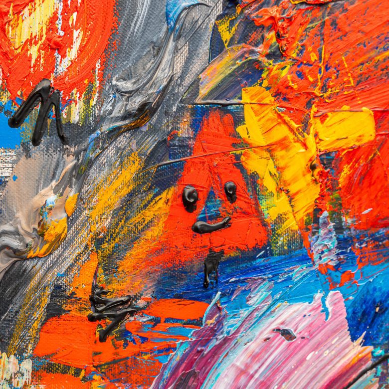 Laid Back - Original Abstract Cityscape Painting