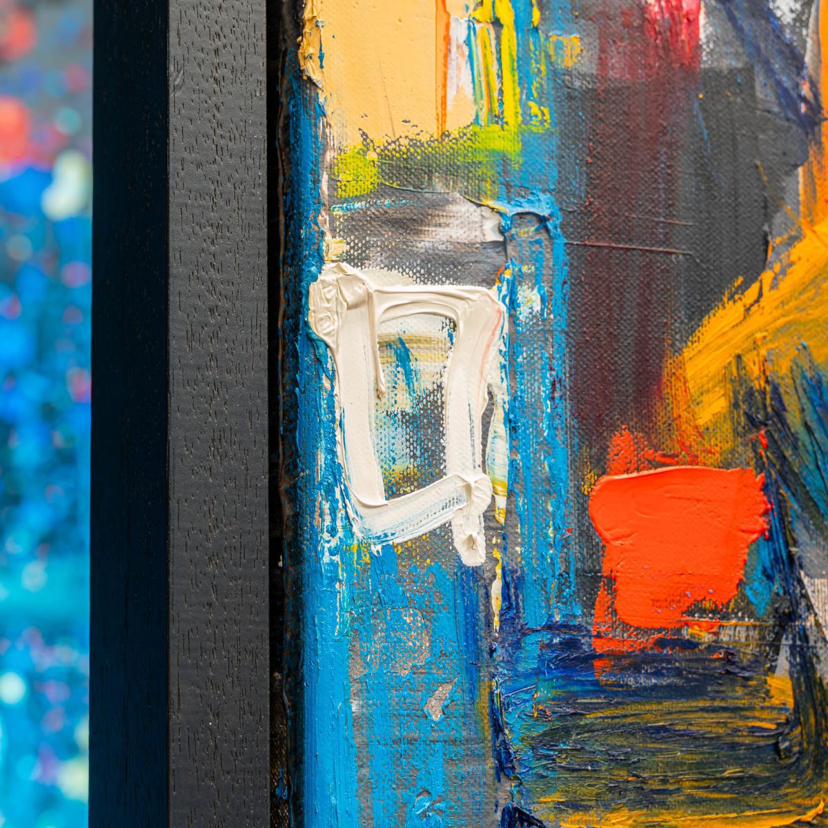 Laid Back - Original Abstract Cityscape Painting