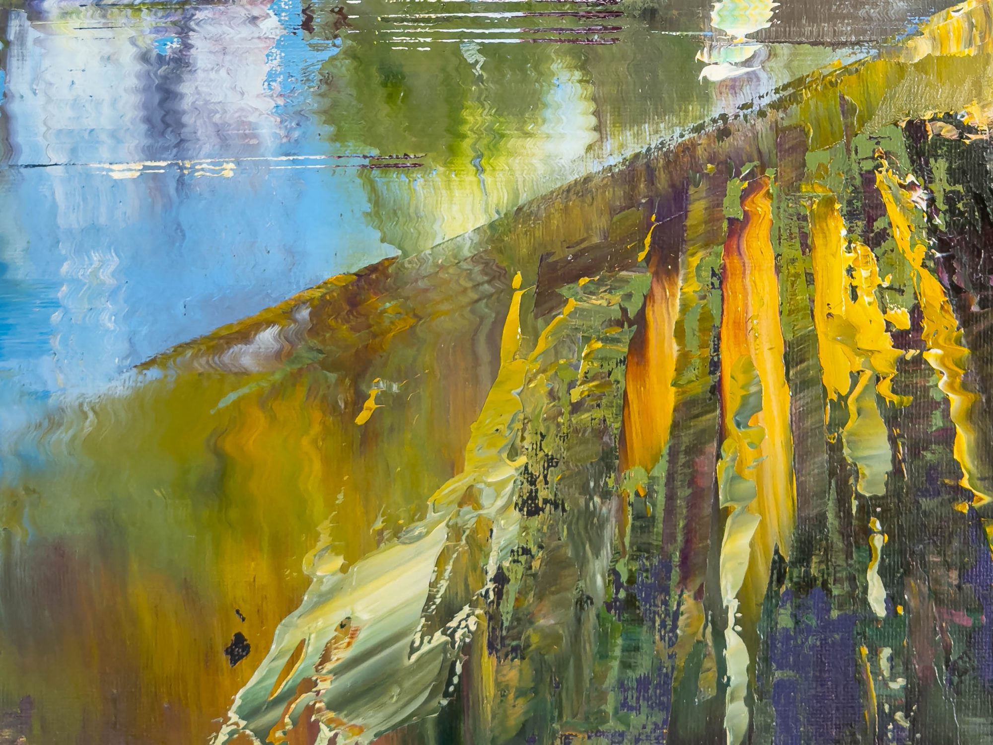 Golden Moment Original Landscape Painting