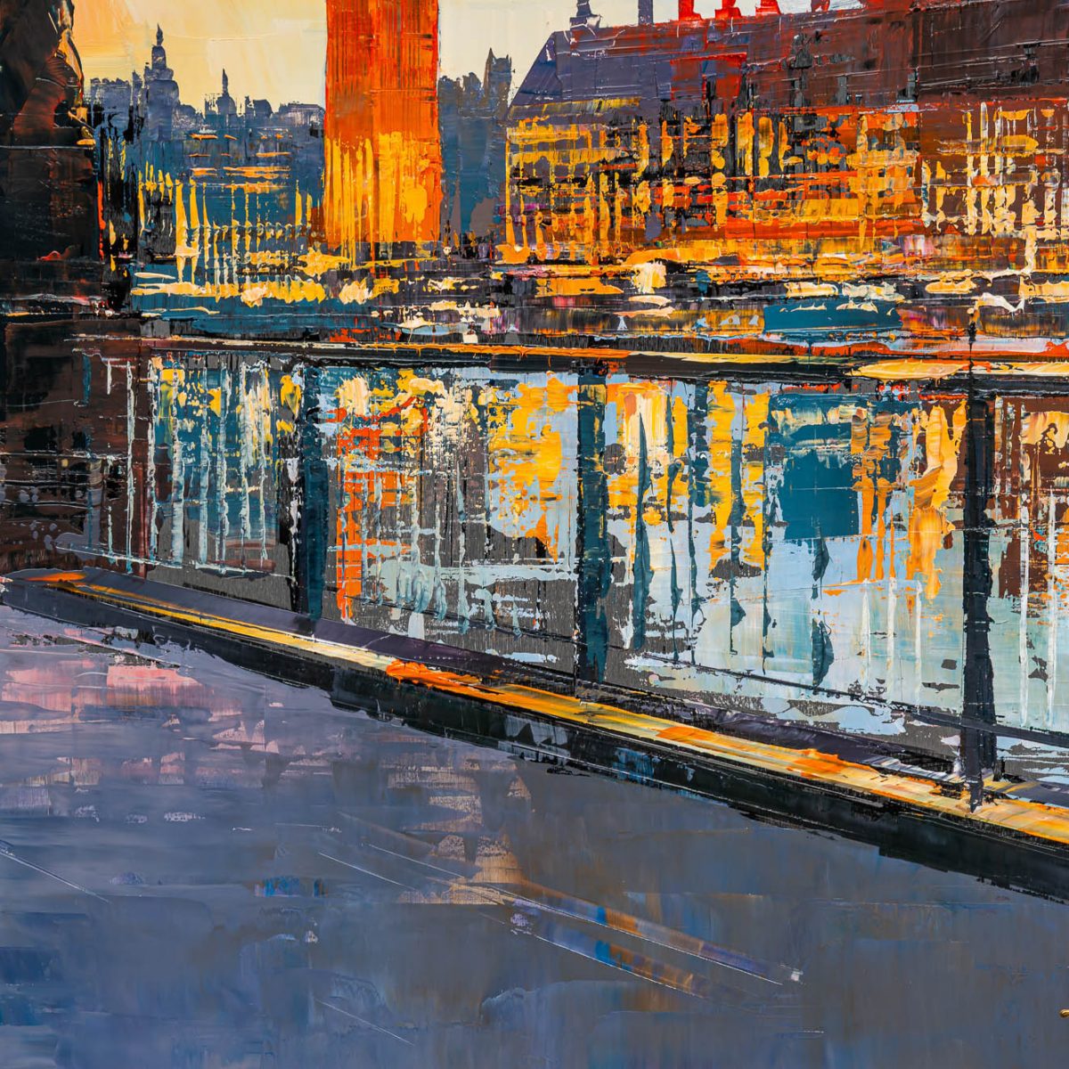Under London Lights - Original London Painting