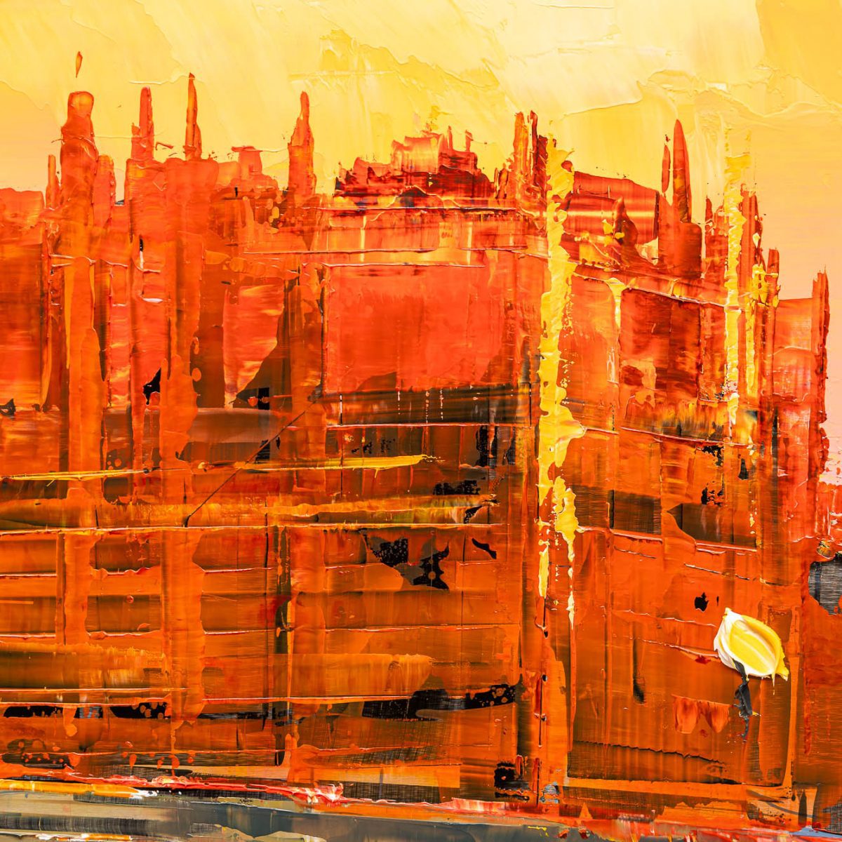 London Ablaze - Original London Painting